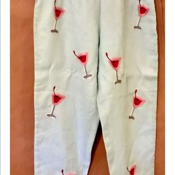 CJ Laing | Pants & Jumpsuits | New Cj Laing Light Green Martini Linen ...